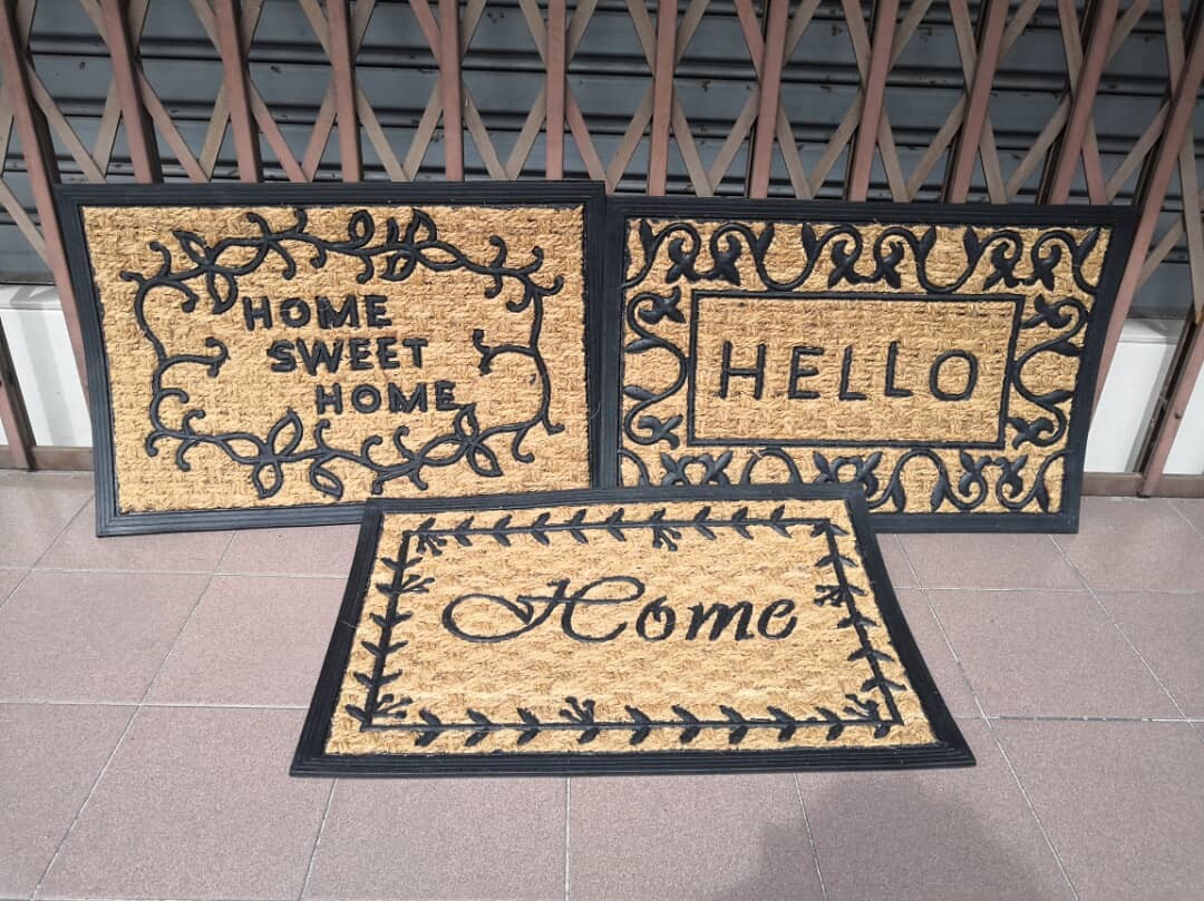 [Ready Stock] Carpet Welcome Door mat Karpet Alas Kaki Sabut Kelapa ...
