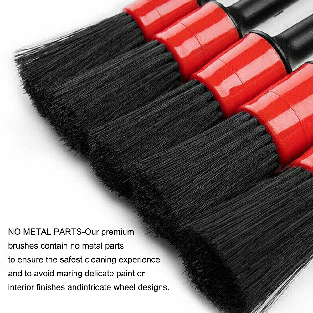 in stock】5 pcs รถ Detailing Brush Set แปรงทำความสะอาดอัตโนมัติสำหรับทำ ...