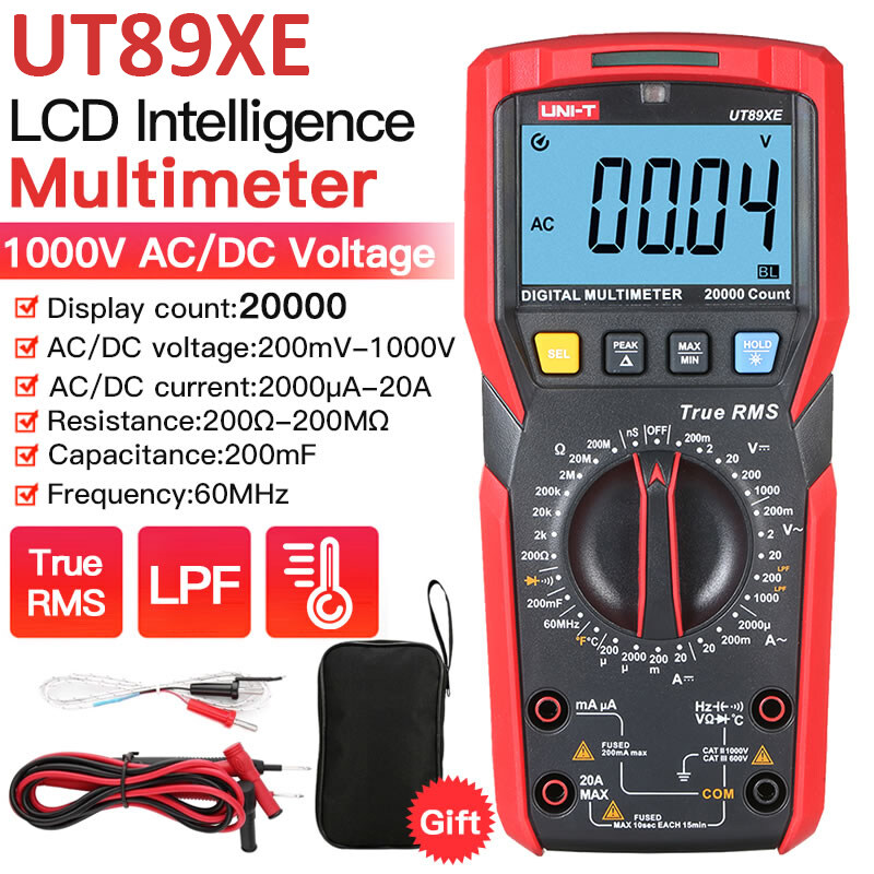 Unit Professional Digital Multimeter UT89XE UT89X UT89XD AC/DC Voltage ...