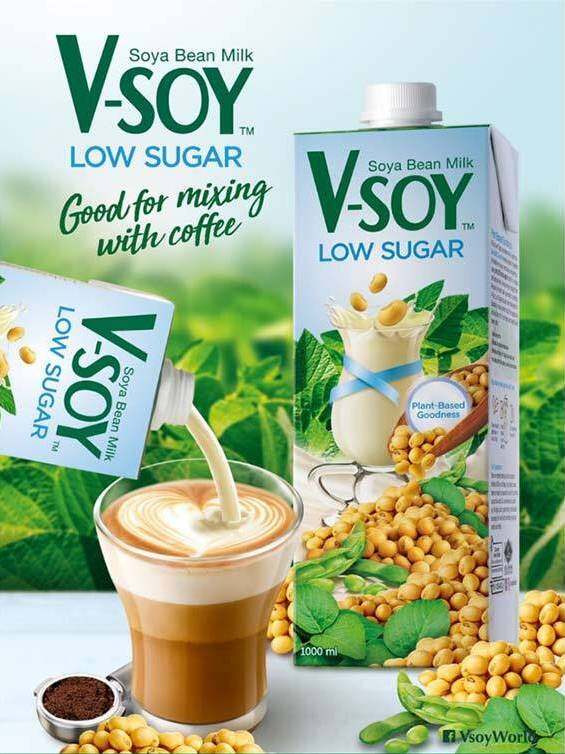 ORIGINAL V-SOY UHT Low Sugar Soya Bean Milk multi grain Golden grain ...