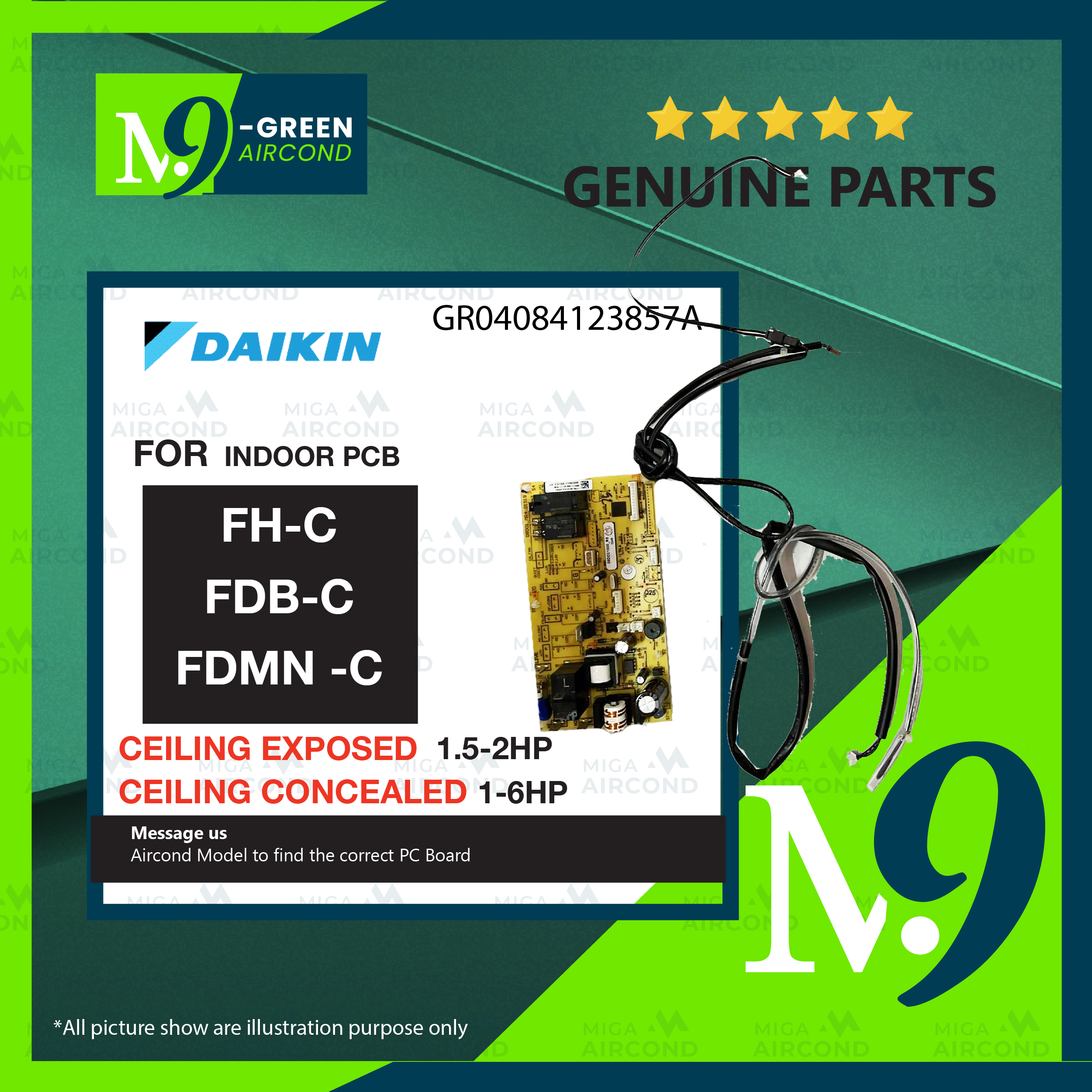 1.0HP-6.0HP DAIKIN CEILING EXPOSED / CEILING CONCEALED AIRCOND ORIGINAL ...