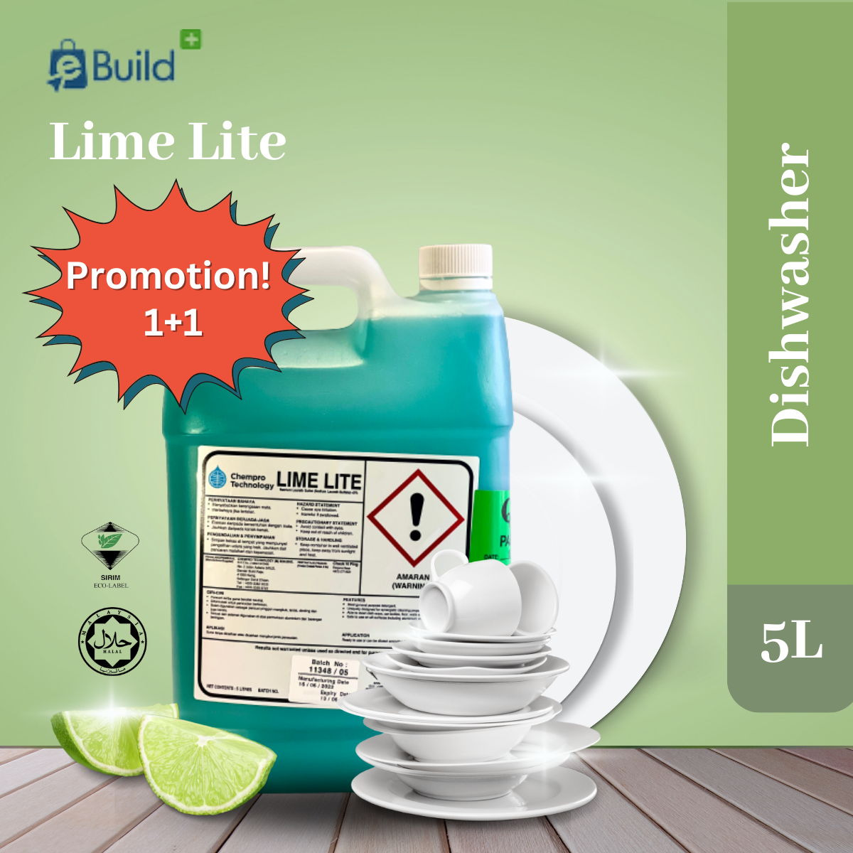 Promotion Chempro Lime Lite Dishwasher 5L | Lazada