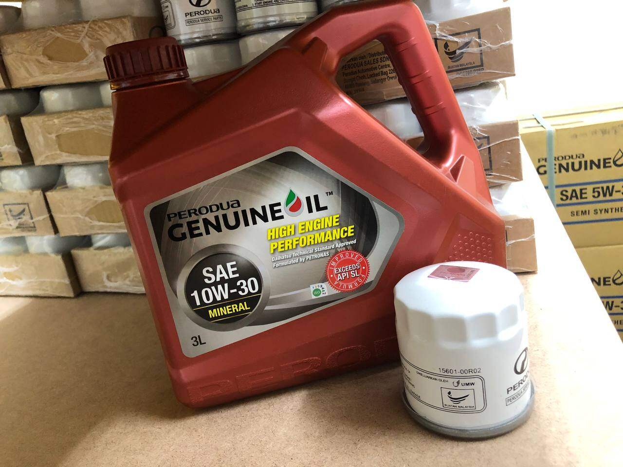 PERODUA 10W30 3L VIVA KANCIL KELISA KENARI MYVI 1.0 ATOS 10W-30 PERODUA ...