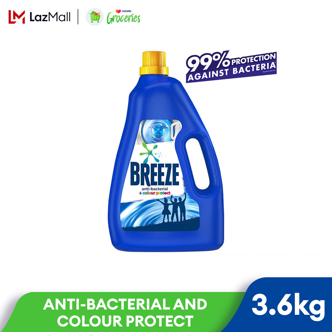 Breeze Detergent Liquid Anti-Bacterial & Color Protect 3.6kg | Lazada