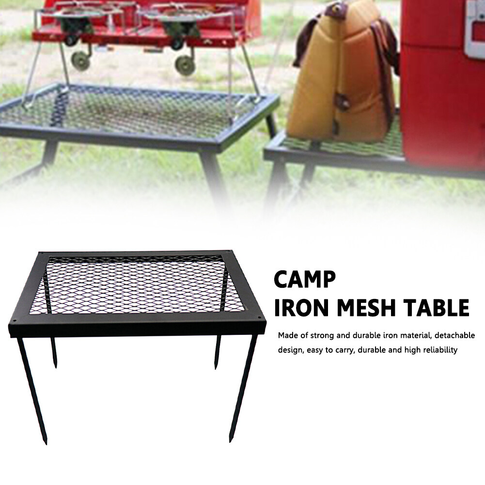 Iron Net Table High Reliability Practical Camping Home Kitchen Cooking ...