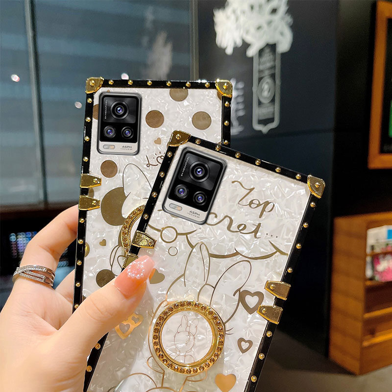 JieFie สแควร์เคสโทรศัพท์หรูหราสำหรับ VIVO Y21 / Y21S / Y21A / Y21T ...