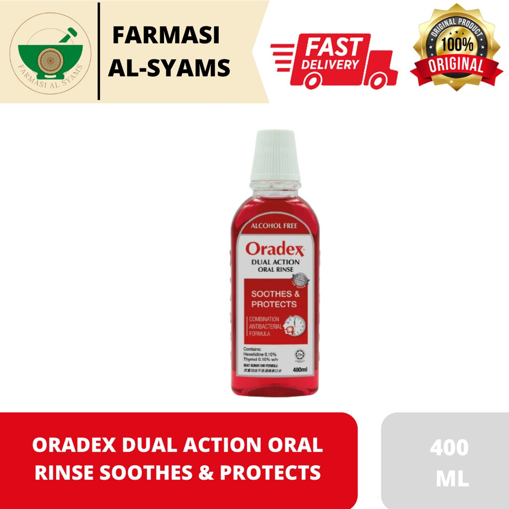 ORADEX DUAL ACTION MOUTHWASH 400ML | Lazada