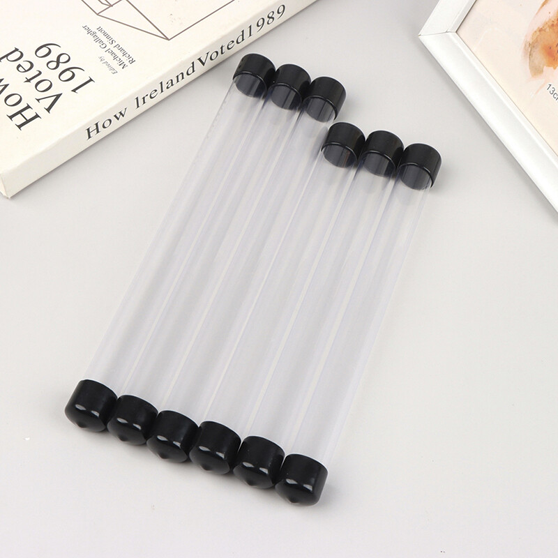 Hot???? Transparent PVC Pen Box Rotating Pen Storage Tube Clear Pen ...