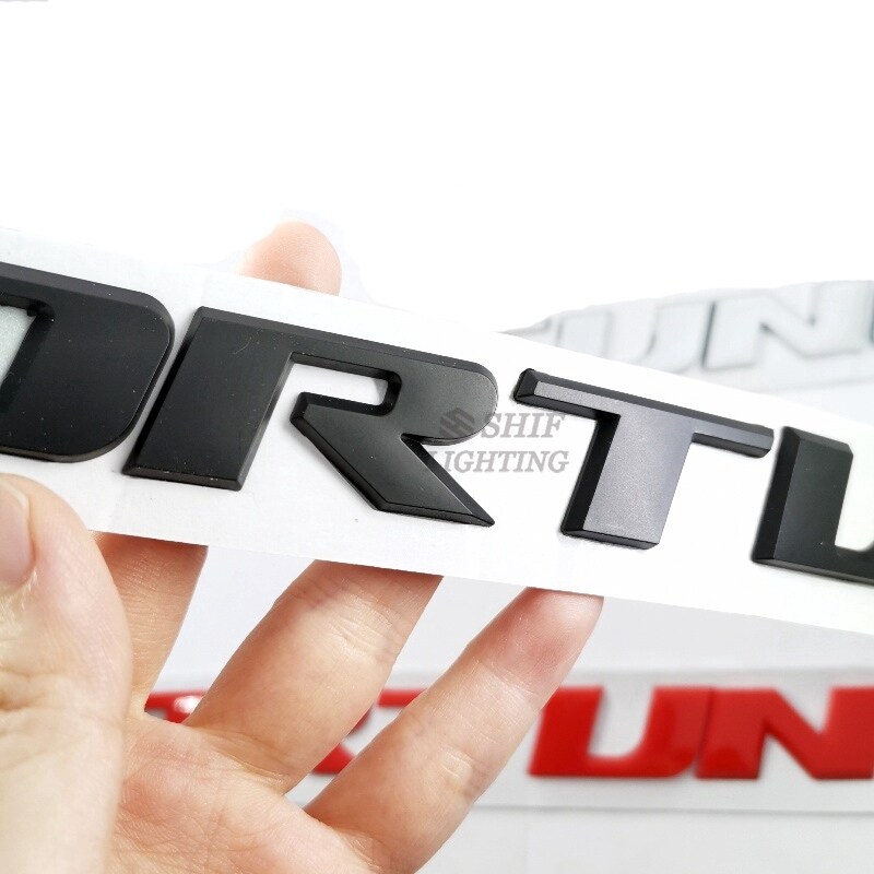 1 x ABS FORTUNER Letter Car Auto Front Hood Emblem Badge Sticker Logo ...