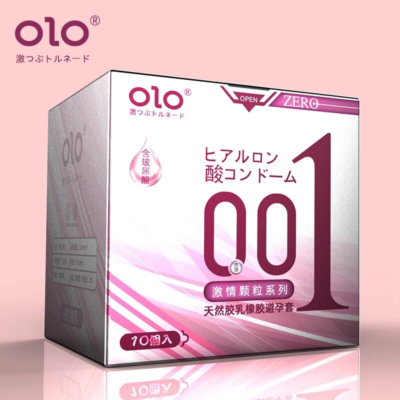 Ultra Thin Condom OLO 001 Classic Anatomic Dotted Hyaluronic Acid 10pcs Box | Lazada