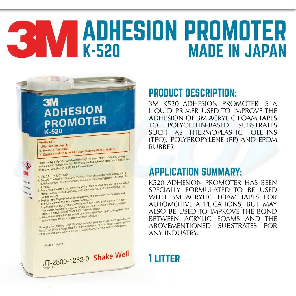 3M Double Tape 94 Primer 946ml 32oz / K520 ADHESION PROMOTER (1L) | Lazada