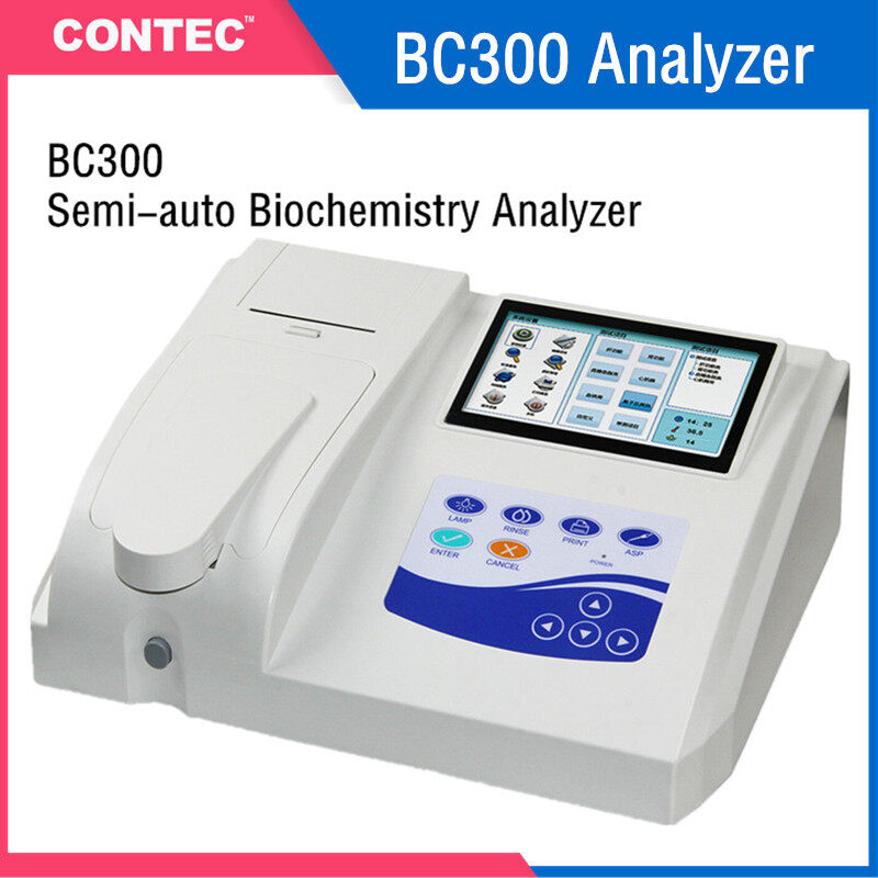 CONTEC BC300 Semi-Auto Biochemistry Blood Analyzer Touch Screen Multi ...