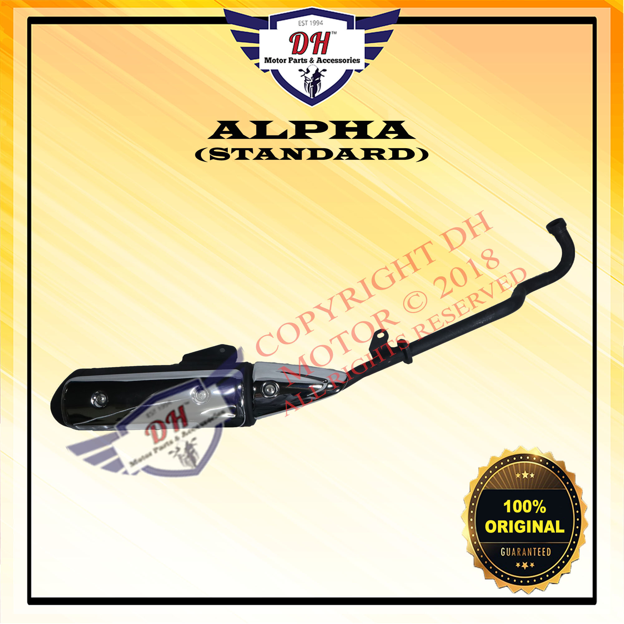 ALPHA (ORIGINAL) EXHAUST MUFFLER (STANDARD) PIPE HONDA | Lazada
