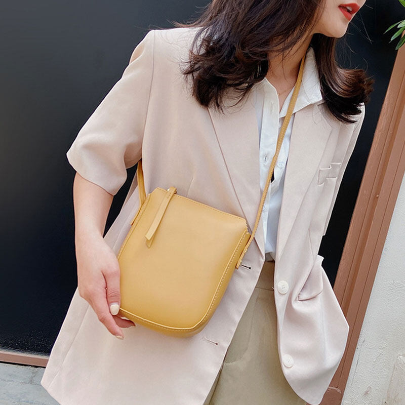 QFDI Women 'S Cross Body Bag Fashion Simple Solid Color Casual Small ...