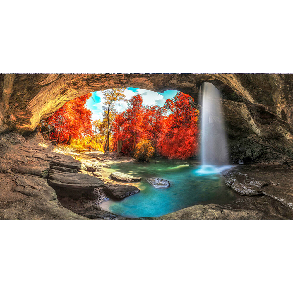 80X40ซม. 5D DIY เจาะเต็มรอบที่สวยงามทิวทัศน์ชุดภาพวาดเพชรหงส์ชุด ...