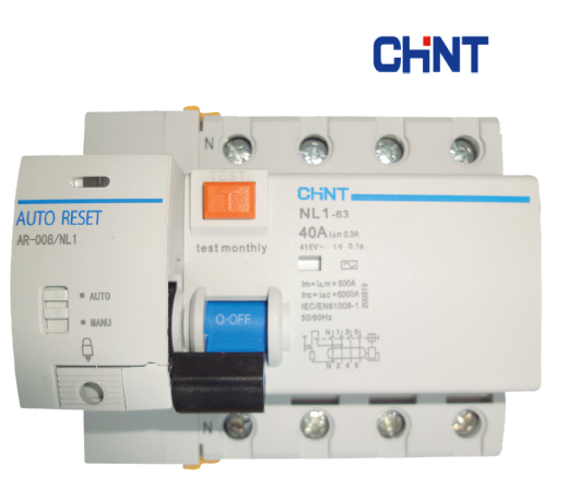 Chint Rccb 4 Pole 30ma 300ma 100ma C W Auto Reset Lazada
