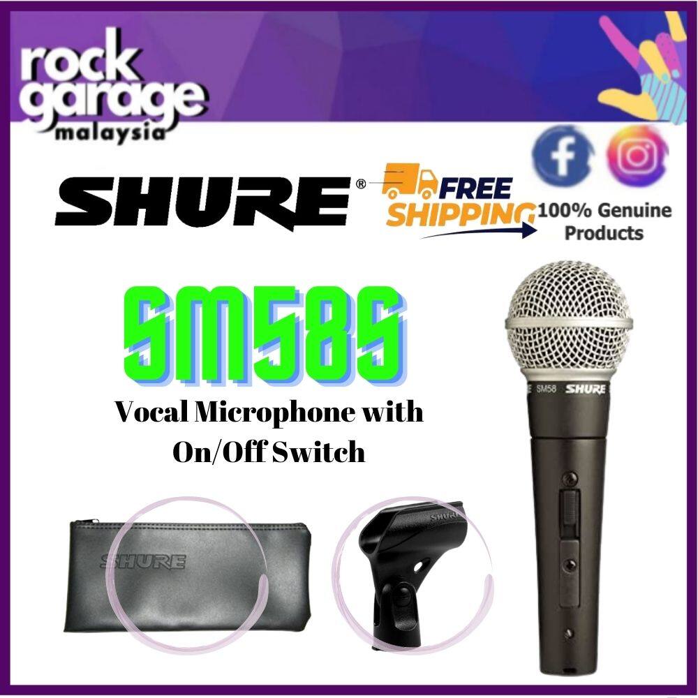 Shure SM58S Vocal Microphone with On/Off Switch (SM-58S / SM-58 / SM58) | Lazada