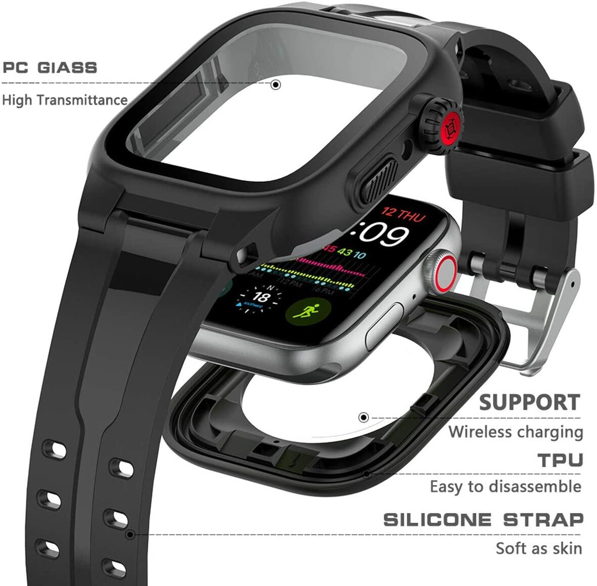 Ốp Cho Apple Watch Series 7 45Mm, Ốp Chống Sốc Bảo Vệ Toàn Diện Gồ Ghề ...
