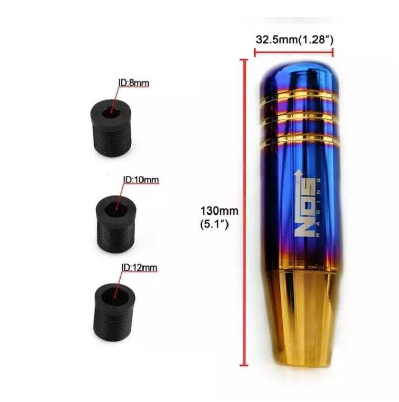Universal Shift knob titanium blue finish senior 13CM for Toyota Honda ...