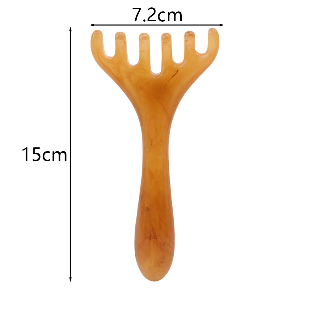 Resin Head Massager Scalp Gua Sha for Body Neck Leg Massage Five-claw ...