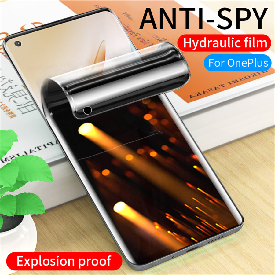 Full Coverage Anti Peep Hydrogel Film For OnePlus 7 7T 8 Pro Privacy ...