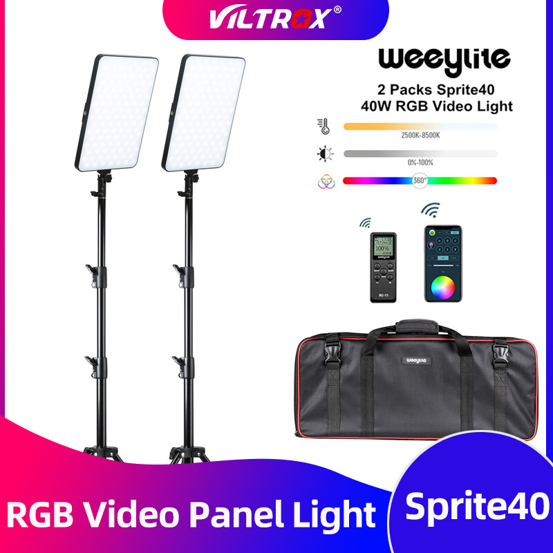 Viltrox weeylite sprite40 40W RGB LED Video Light Camera Panel Wireless ...