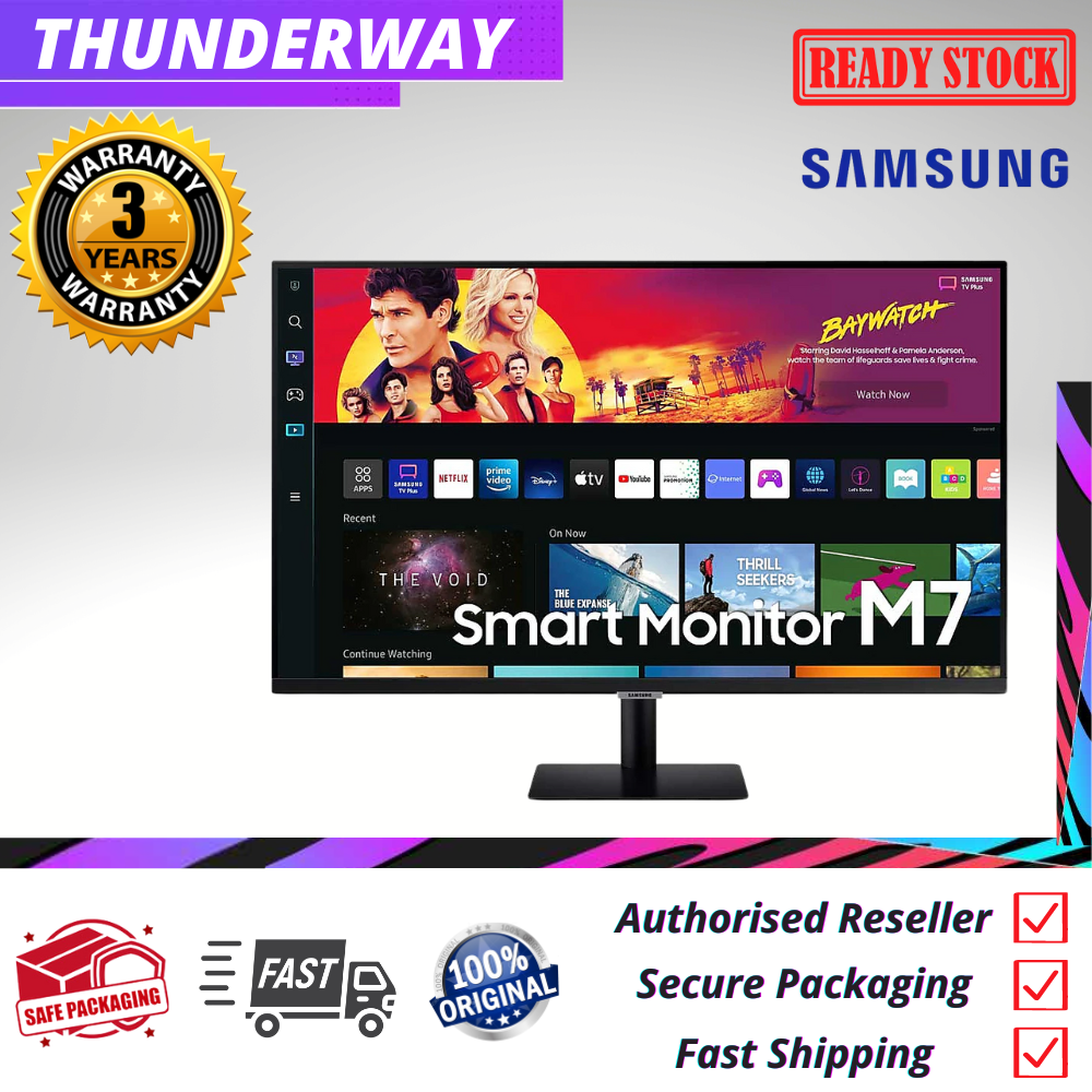 SAMSUNG 32" LS32DM700UEXXS Smart Monitor - M7 Black M7 M70D UHD | Lazada