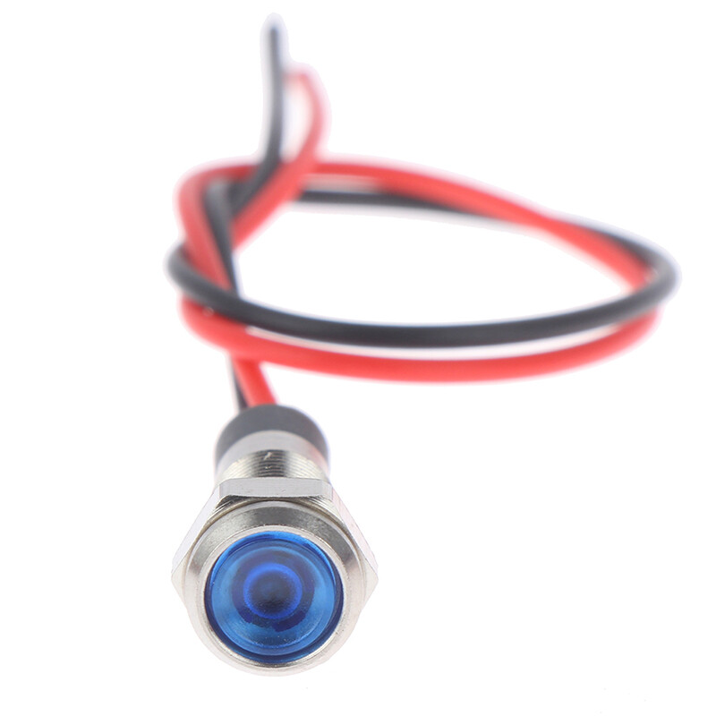 P67 waterproof 6mm led metal warning indicator light 3v 5v 6v 12v 24v ...