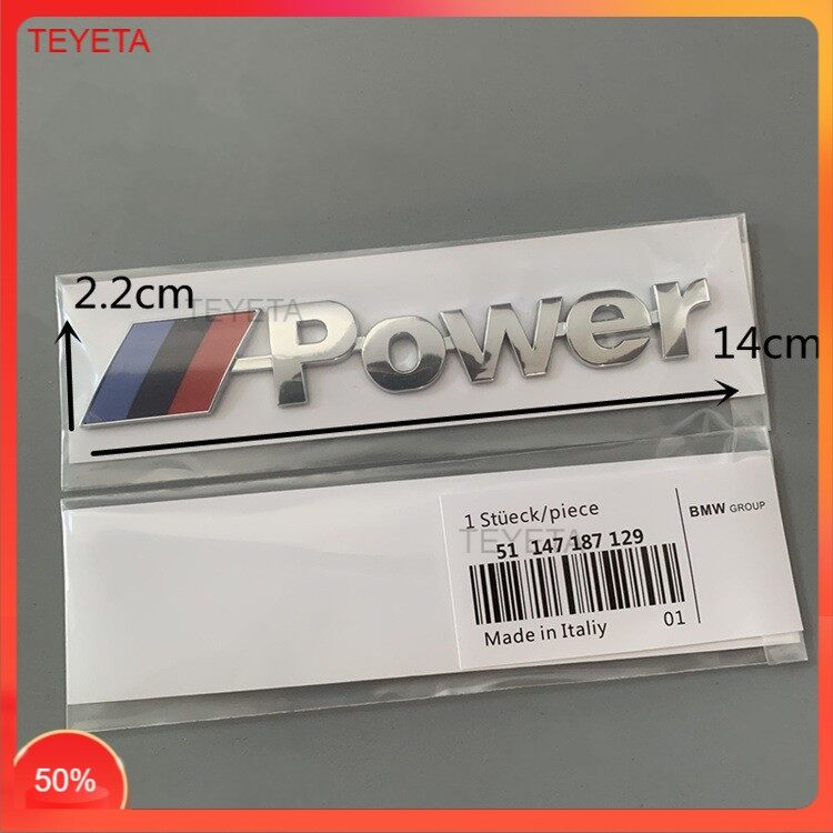 TEYETA BMW MPOWER stickers decorative car logo 3 series 1 series 5 series GT modified tail mark ...