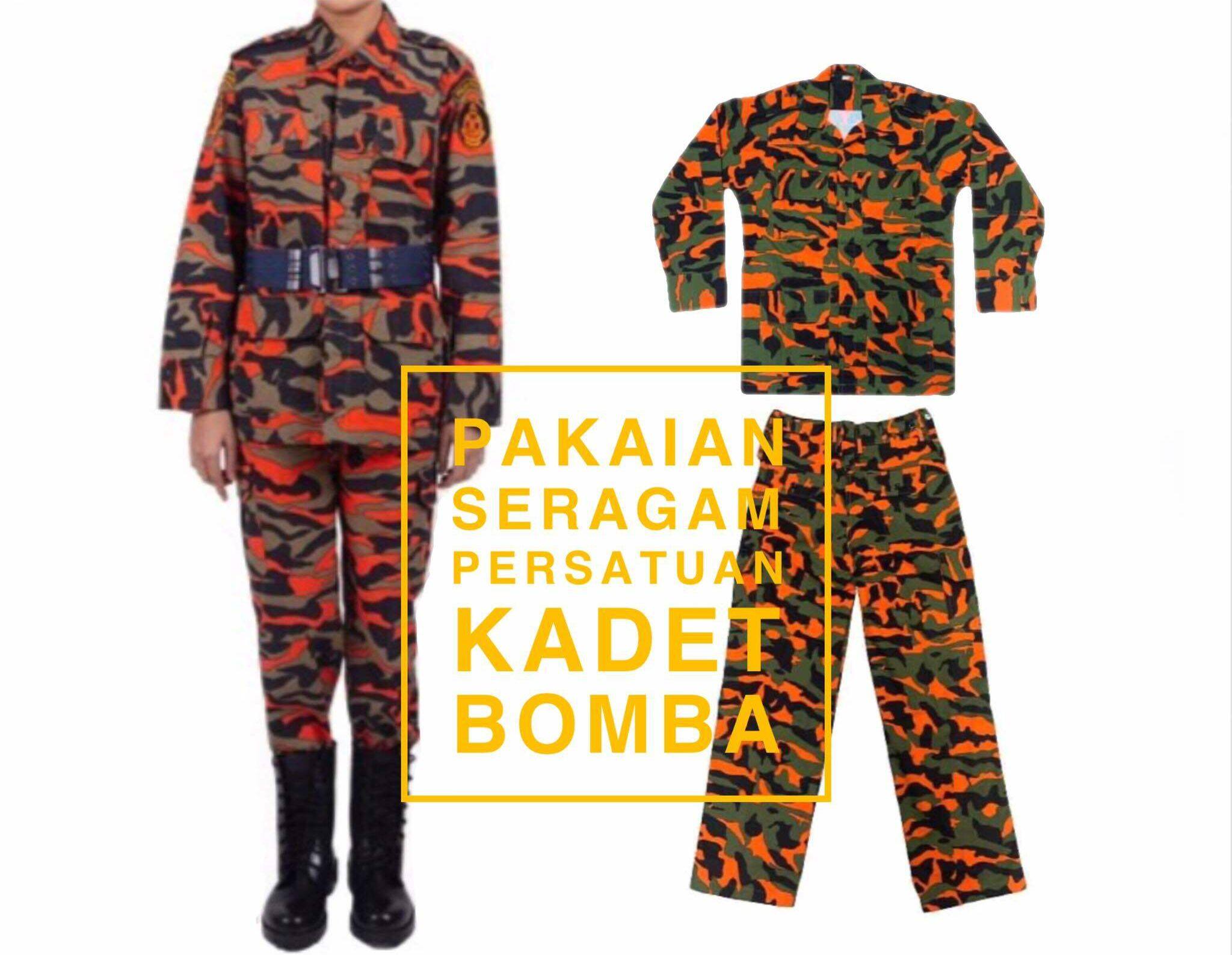 BAJU UNIFORM CELORENG KADET BOMBA PERSATUAN KOKURIKULUM SEKOLAH LELAKI ...