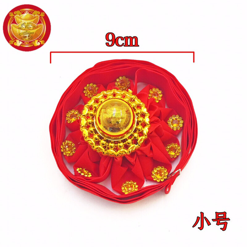 传统特厚金珠红布球绣球拜神神台专用小号9cm中号10.5cm RED CLOTH BALL | Lazada