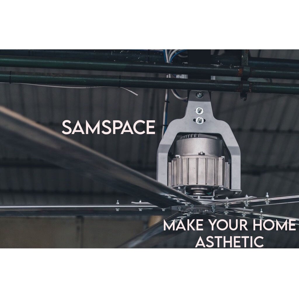 SamSpace HVLS Industrial Ceiling Fan Big Size Fan High Power Ceiling ...