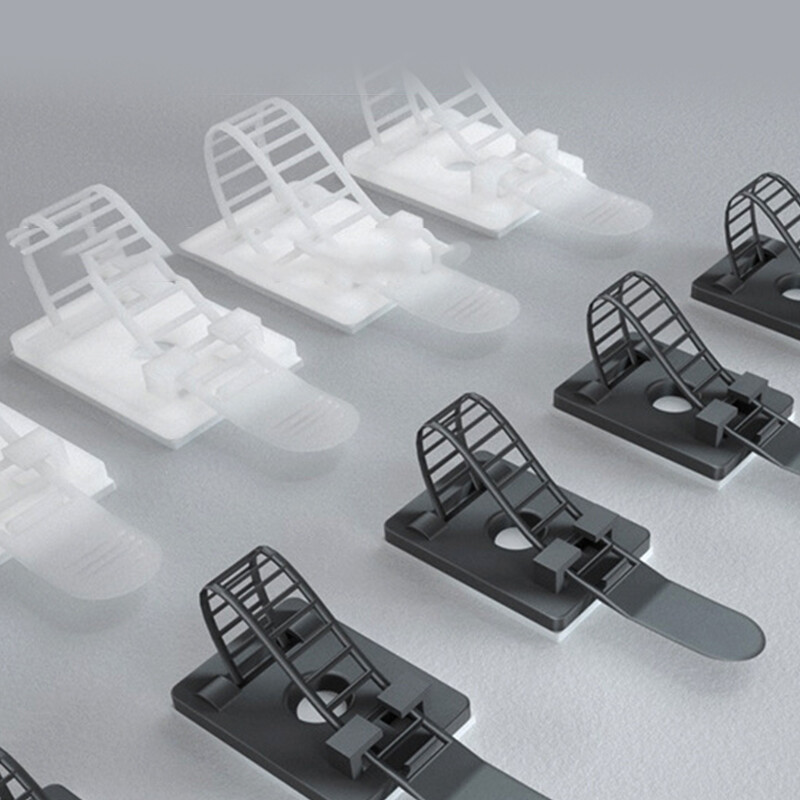Legend 10PCS Adhesive Cable Clips Adjustable Nylon Cable Strap Ties ...