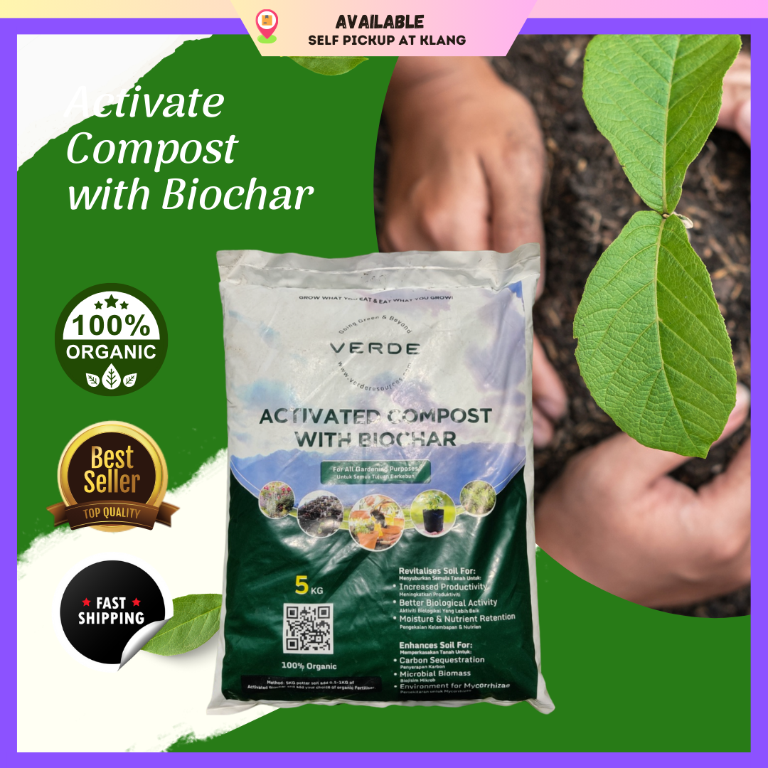 Verde activated compost Tanah sihat untuk Tanaman | 5Kg Activated ...
