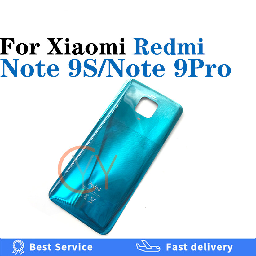 สำหรับ Xiaomi R Edmi หมายเหตุ9วินาที/หมายเหตุ9 Pro/ 9Pro แก้วปกหลังแบตเตอรี่ที่อยู่อาศัยที่มี ...