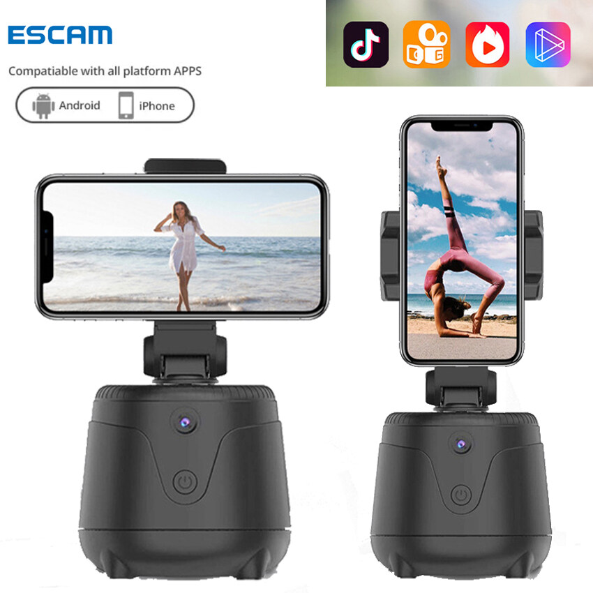 ESCAM Tripod stand for cellphone Auto Tracking Phone Holder 360 ...