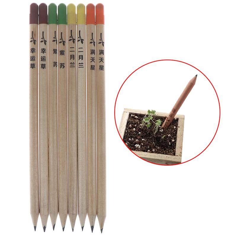 HONG[Ready Stock] 8pc Grow Pencil Sprouted Pencil Potted Plant Budding ...
