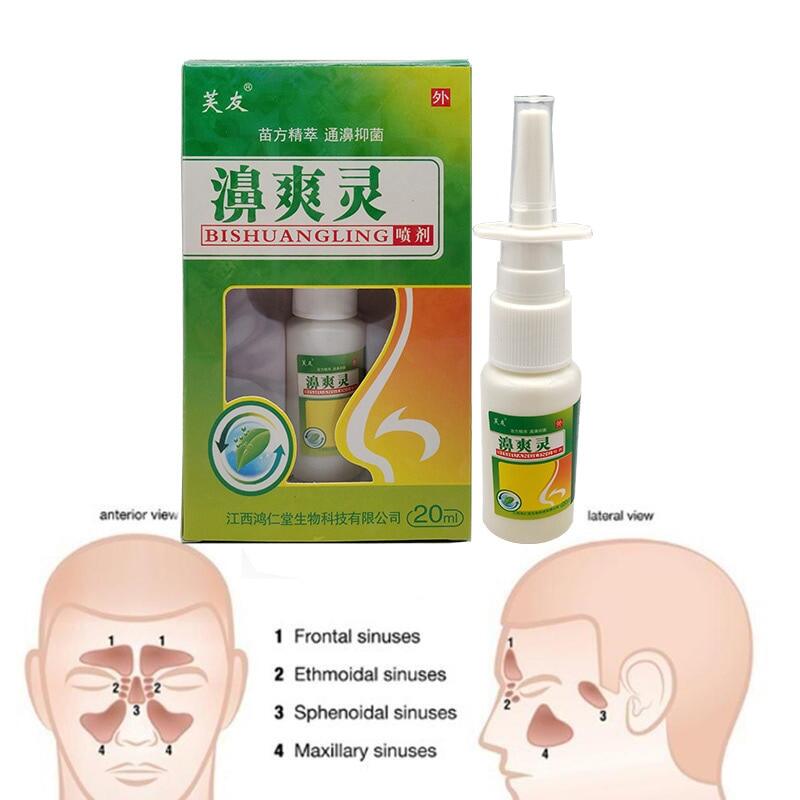 1pc Herbal Nasal Sprays Chronic Rhinitis Sinusitis Chinese Traditional ...