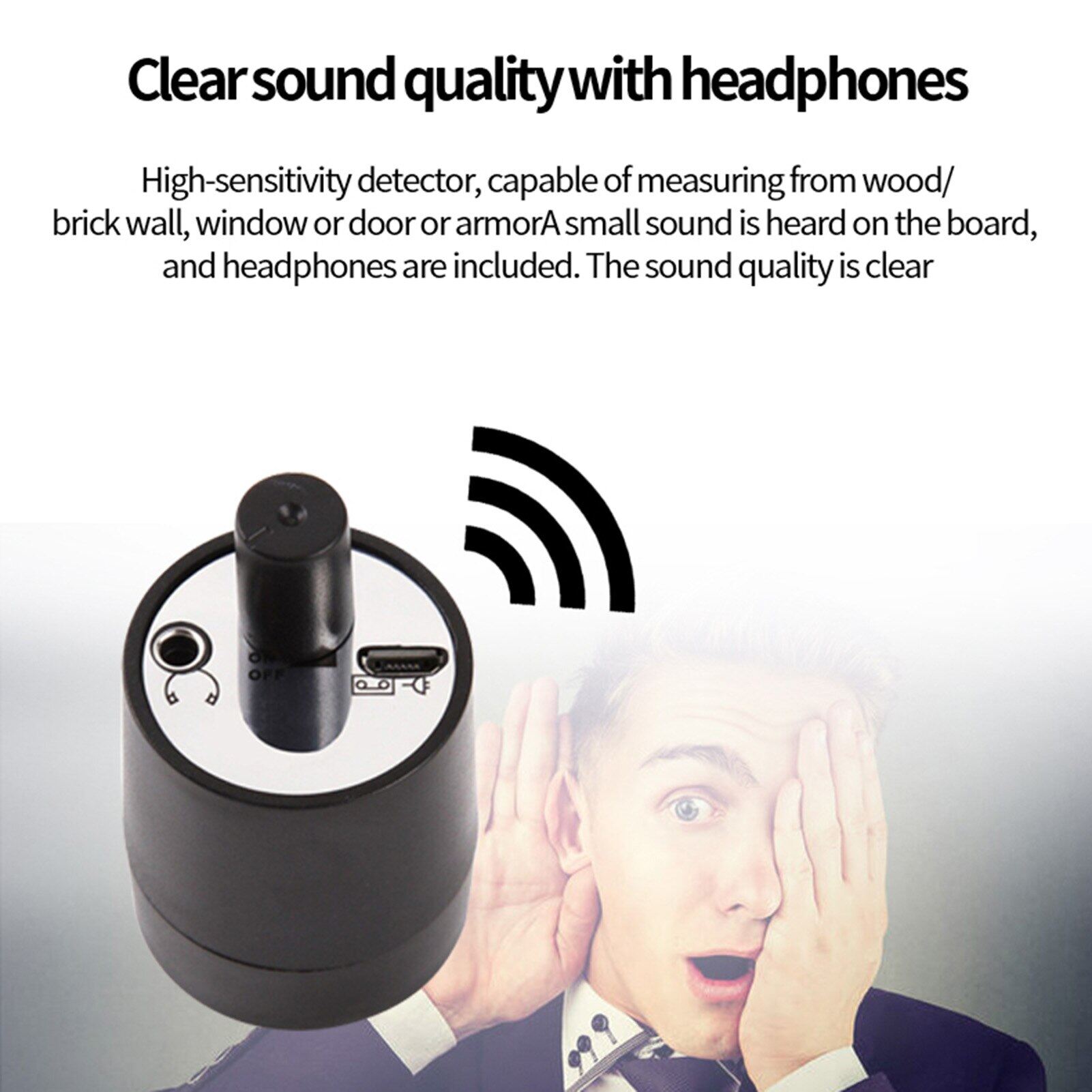 Sound Amplifier Wall Listening Device Audio Listening Wiretap Device ...