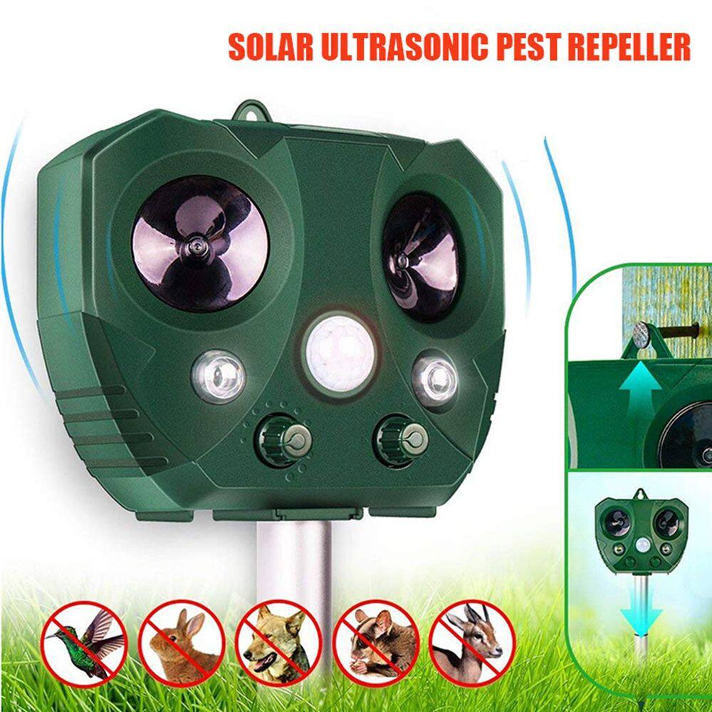 HYWQ Eco-friendly Waterproof Ultrasonic Cat Deterrent Garden Pest ...