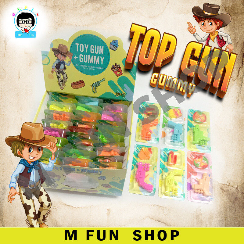 *Ready Stock* Halal Seahorse 30Pcs Gummy Toy Gun + Gummy (Toy Gun with ...
