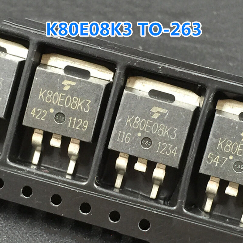 10Pcs K80E08K3 TO-263 TK80E08K3 TO263 80A/75V MOSFET ทรานซิสเตอร์ใหม่ ...