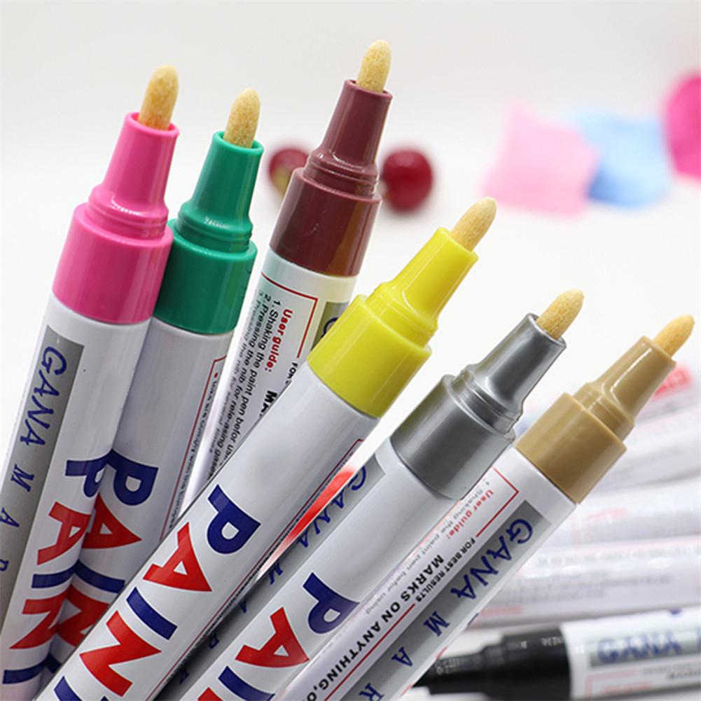 Universal Waterproof 12 colors paint pen permanent marker paint marker ...
