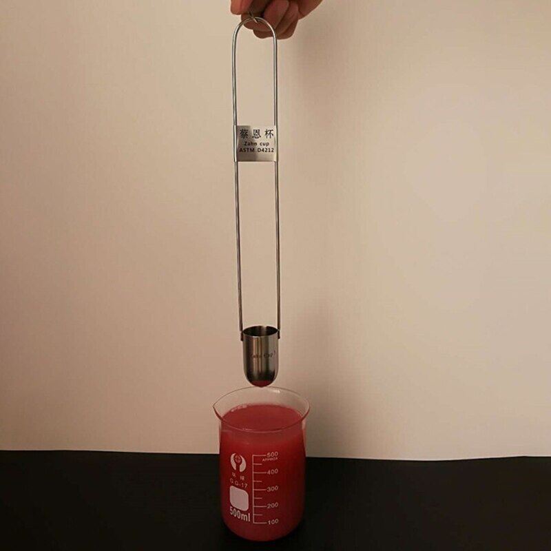Zahn ถ้วยทดสอบความหนืดถ้วย Viscometer Flow ถ้วยสแตนเลส Zahn Cup1 #2 #3 ...