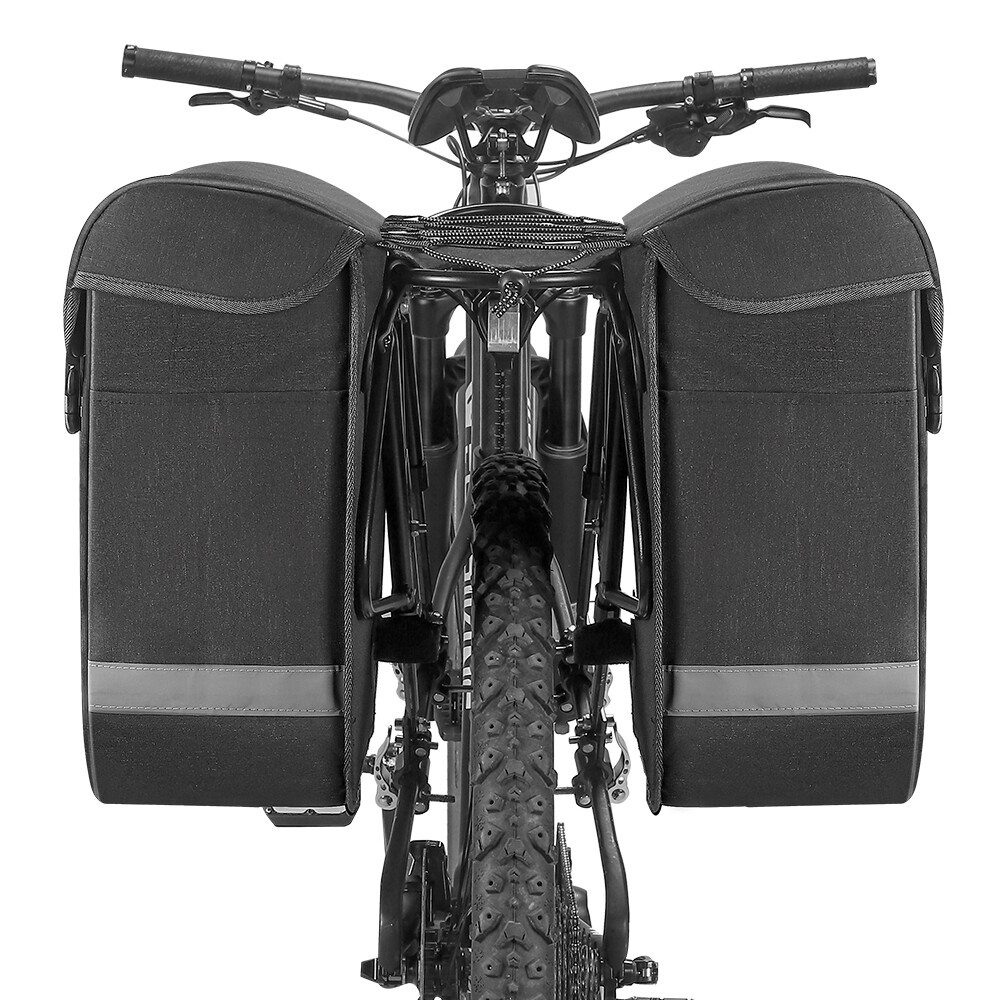 Bike Rear Seats Dual Bag Bicycle Riding Storage Bag Large Capacity ...