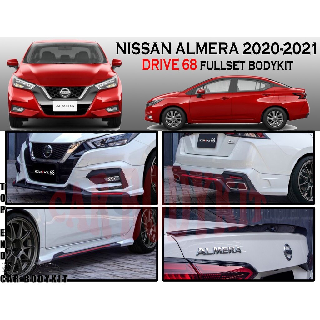 NISSAN ALMERA 2020-2021 DRIVE68 STYLE FULLSET BODYKIT (D68,68) ABS ...