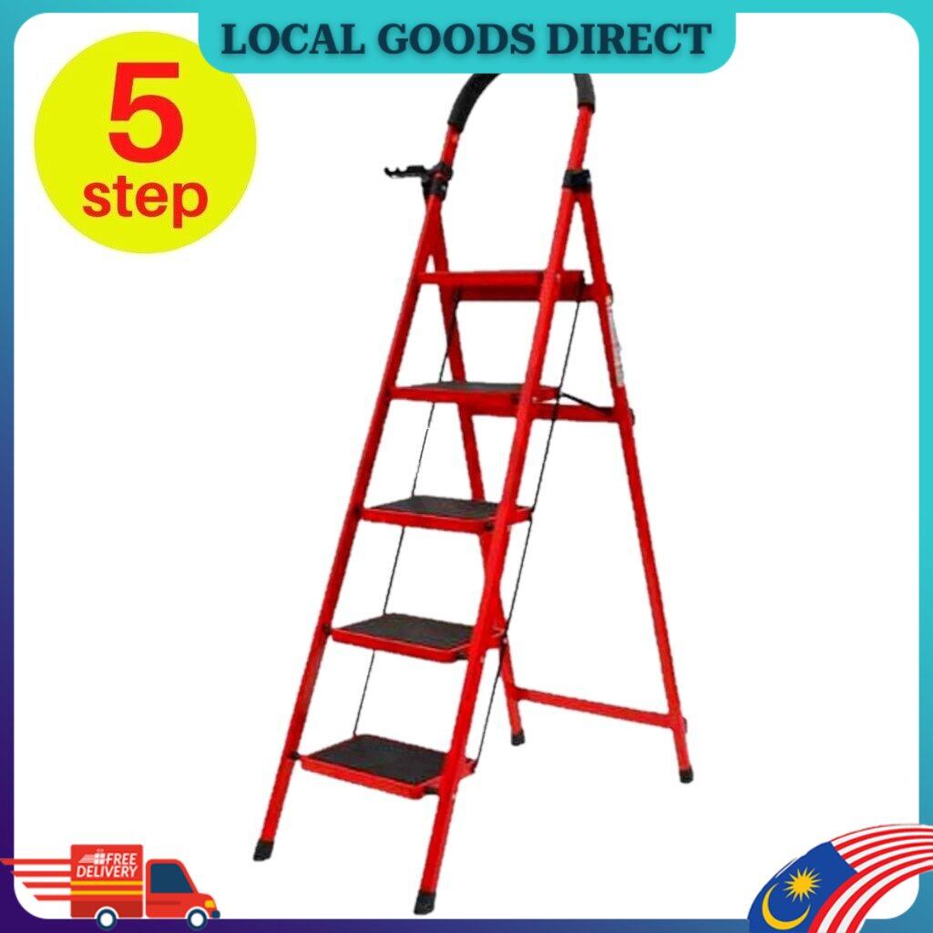 Ladder Folding Ladder Carbon Steel Herringbone Ladder Mobile Stairs ...