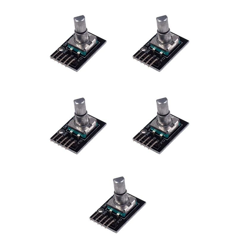 5PCS/Lot HW-040 360 Degrees KY-040 Rotary Encoder Module Brick Sensor ...