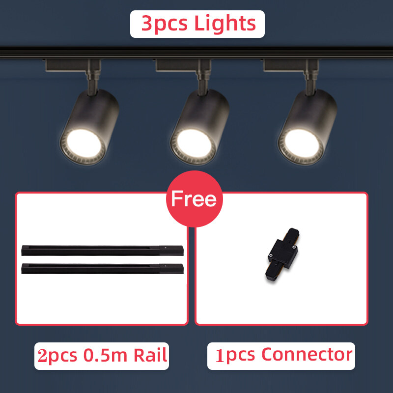 【🔥Ready Stock🔥】CANMEIJIA (3 Lamps+1M Rail) Full Set Led Track Lights ...