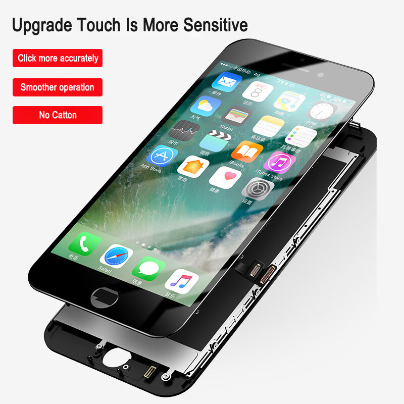 หน้าจอ LCD สำหรับ iPhone 5 5S Iphone 6 6sp 7 8 Plus ใหม่3D หน้าจอสัมผัส ...